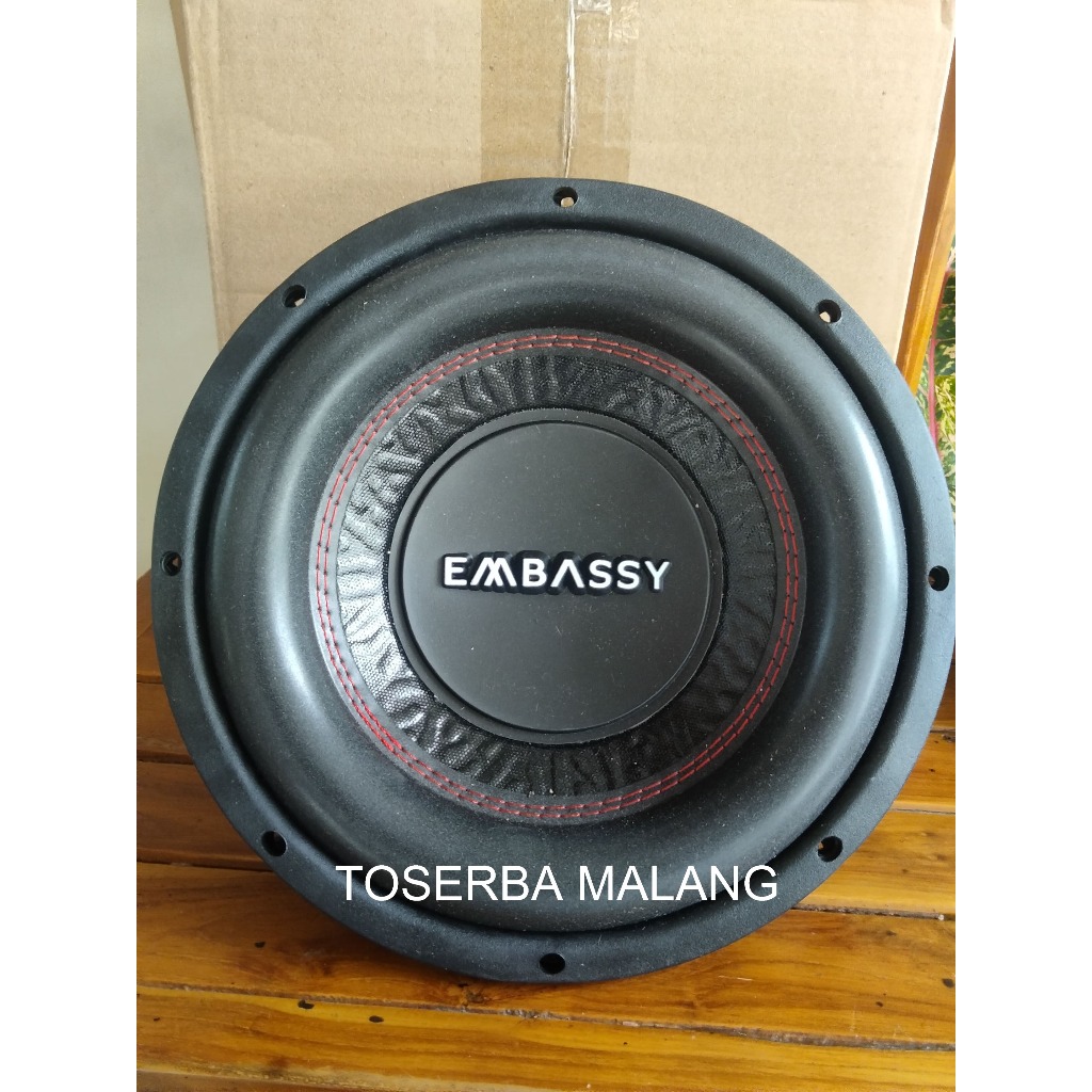 Jual SPEAKER SUBWOOFER AUDIO MOBIL 10 INCH EMBASSY DOUBLE COIL 500 WATT ...