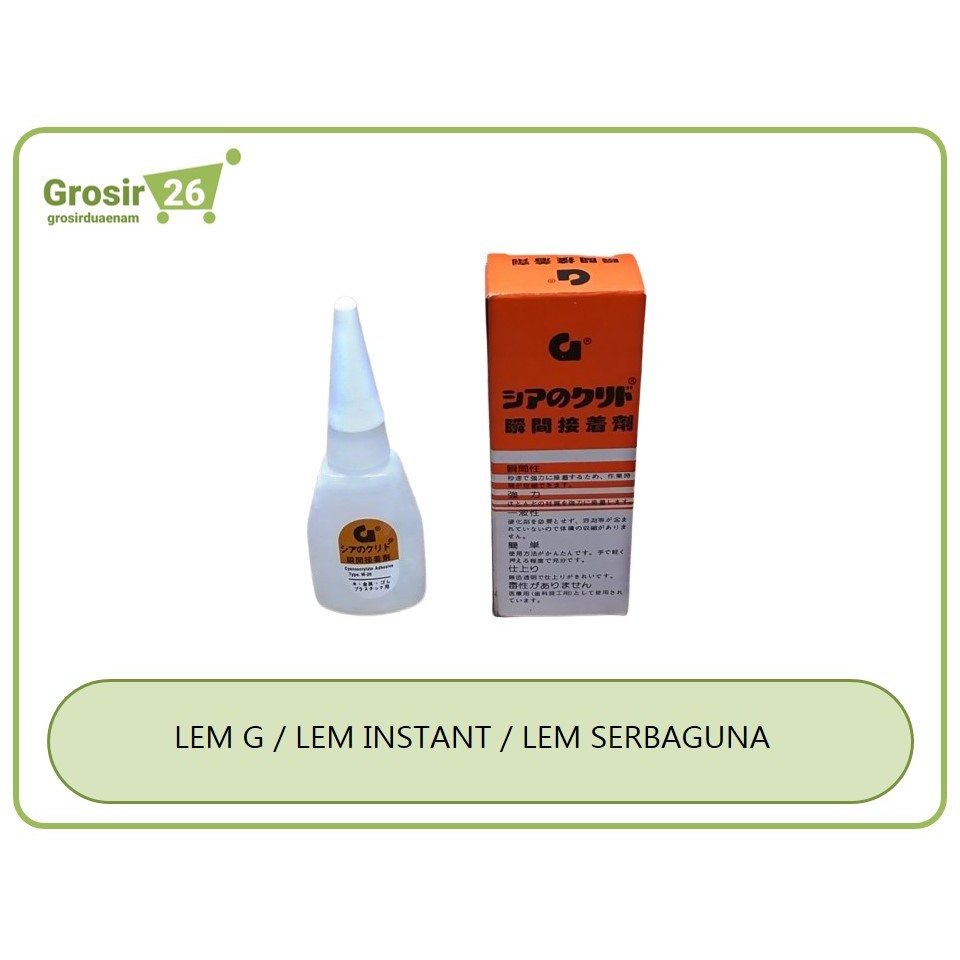 Jual (1 pcs) lem setan serbaguna g original / lem tetes korea super ...