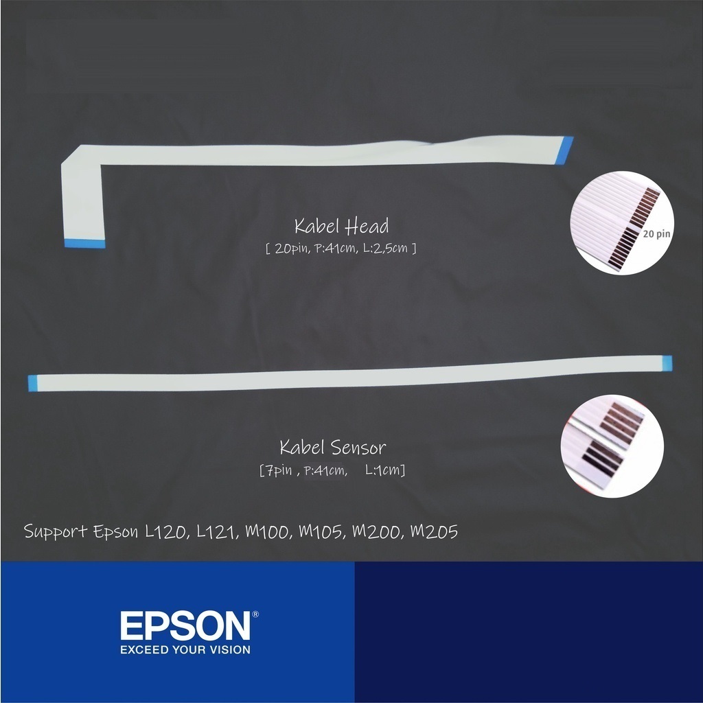 Jual Cable Flexible Head + Sensor Carriage EPSON L120 L121 Kabel ...
