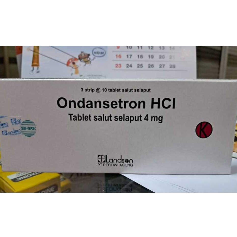 Jual ONDANSETRON 4MG 1 BOX ISI 3 STRIP (LANDSON) | Shopee Indonesia