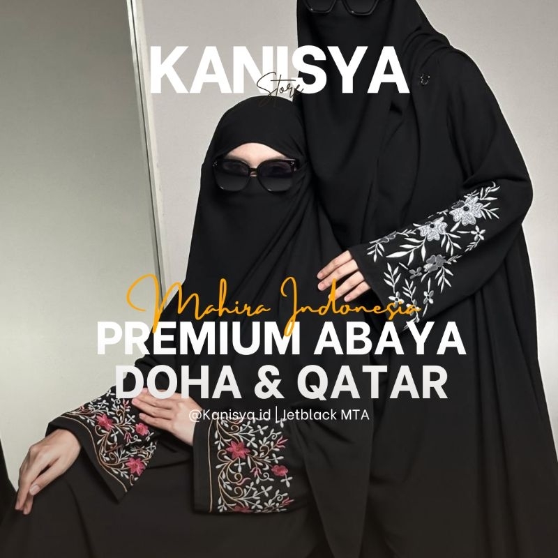 Jual PREMIUM EMBROIDERY ABAYA DOHA & QATAR BY MAHIRA INDONESIA | Shopee ...