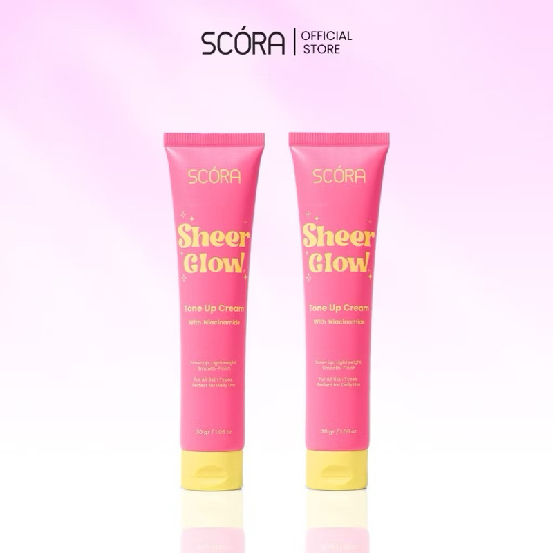 Jual (Ready) SCORA Sheer Glow Tone Up Cream 30 Gr | Shopee Indonesia