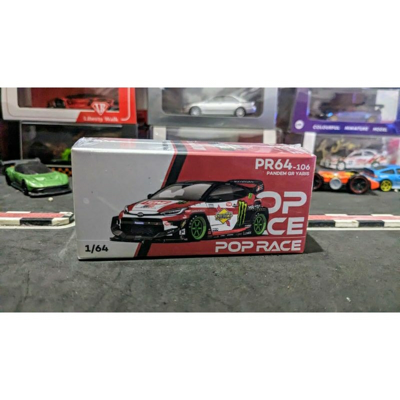 Jual Diecast Poprace Pop Race Pandem Toyota GR Yaris Sunoco Segel | Shopee Indonesia