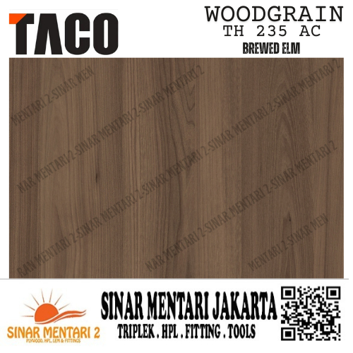 Jual TACO HPL WOODGRAIN TH 235 AC BREWED ELM | Shopee Indonesia