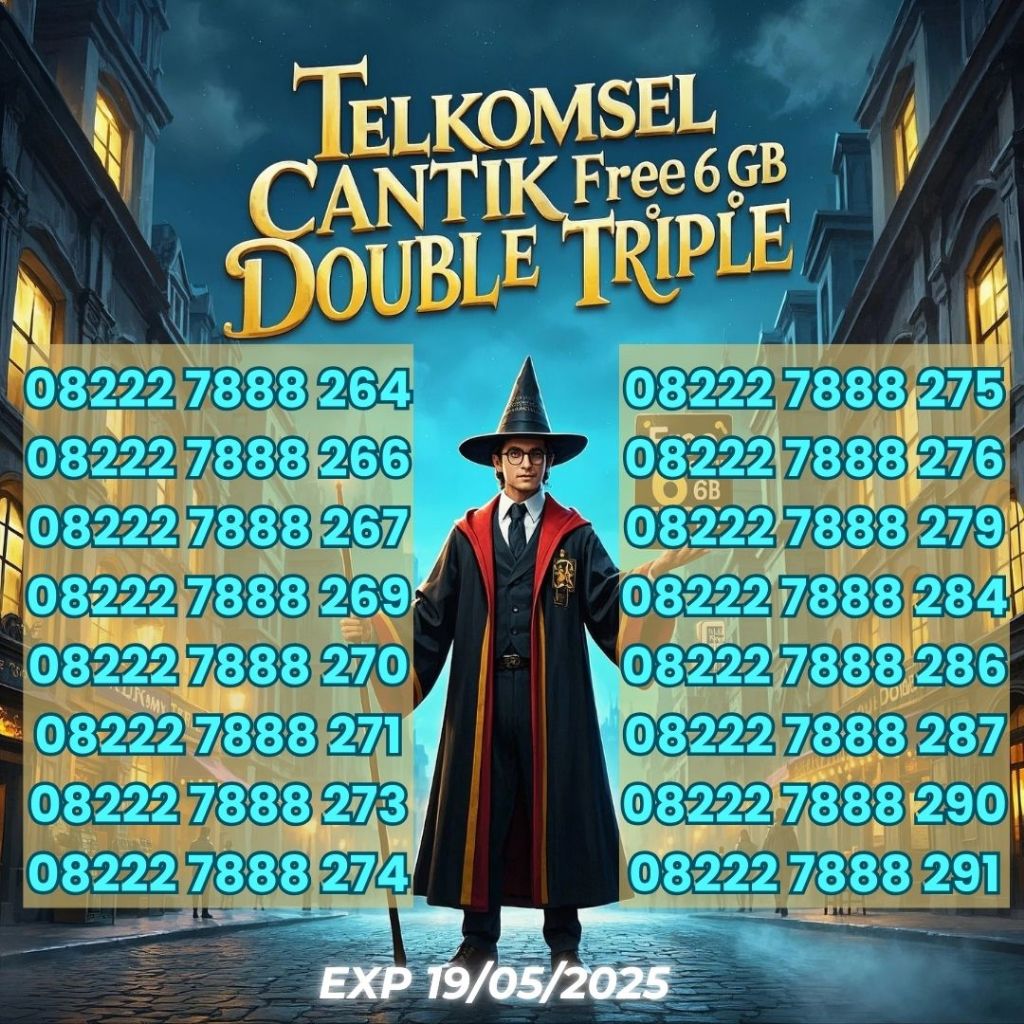 Jual Nomor Cantik Telkomsel Seri DOUBLE TRIPLE 08222 7 888 XXX Bonus 6GB Harga 29ribu | Shopee ...
