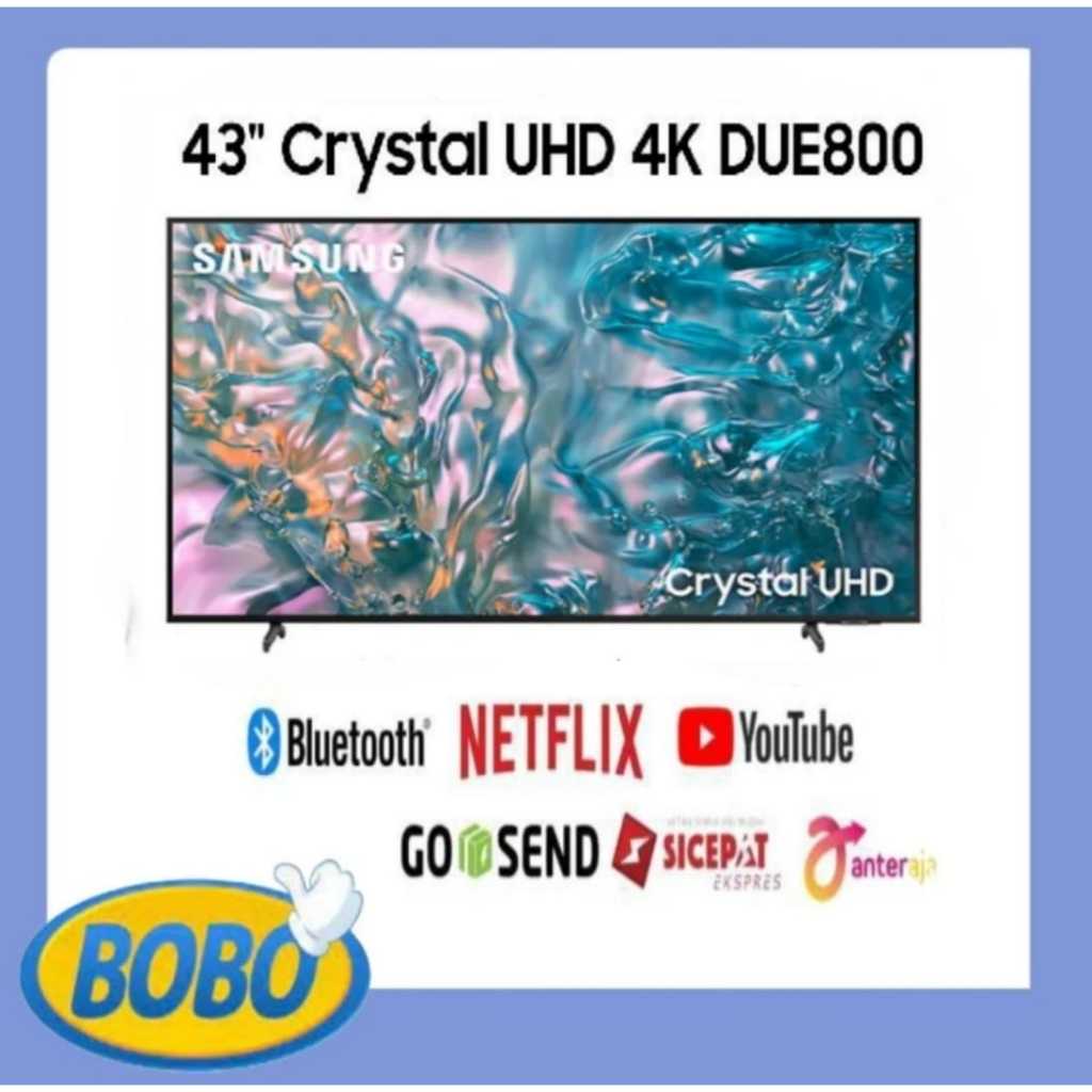 Jual SAMSUNG 43DUE800 SMART LED TV 43 Inch Crystal UHD 4K - UA43DUE800K | Shopee Indonesia