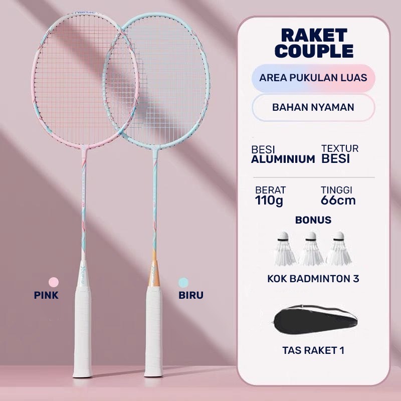 Jual BBAK Raket Badminton Isi 2 Pcs| Raket Bulu Tangkis Berkualitas ...