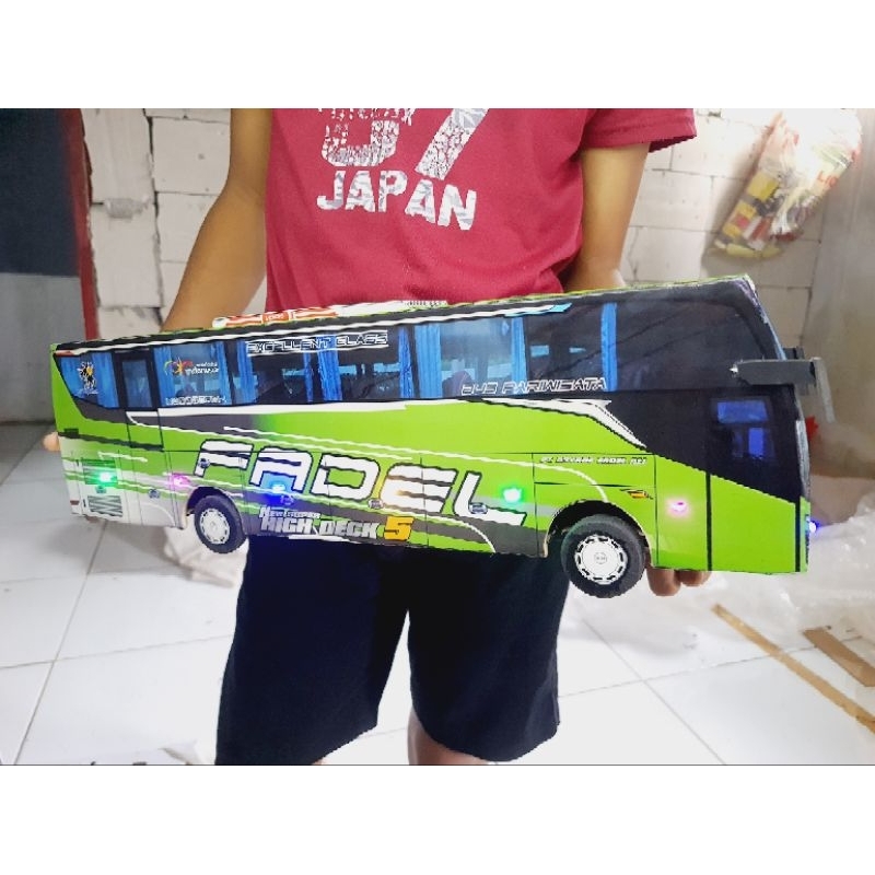 Jual Miniatur Bus MSM Asyrof Maudi Jetbus 5 ukuran jumbo suspensi oleng ...