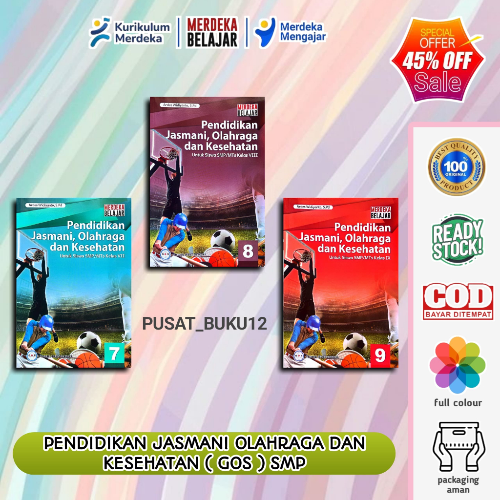 Jual Buku Siswa Pendamping PJOK Kelas 7,8,9 SMP Kurikulum Merdeka - Global Offset Sejahtera ...