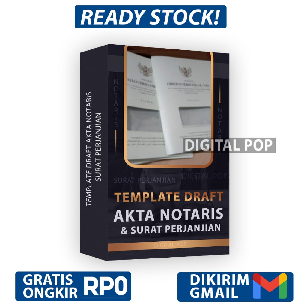 Jual Template Draft Akta Notaris & Surat Perjanjian - Kontrak Notaris ...
