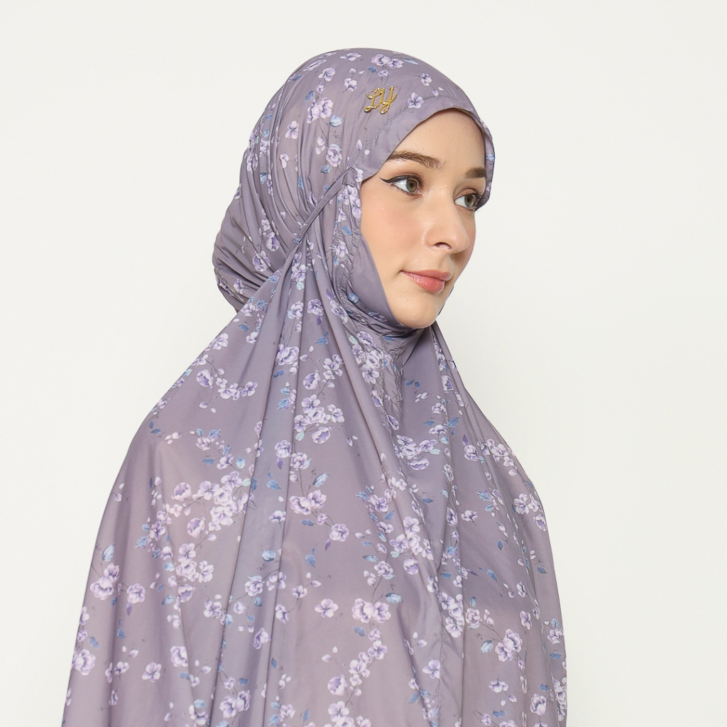 Jual LAYUNG - Mukena Menutup Dagu Traveling Motif Bahan Korea Premium ...