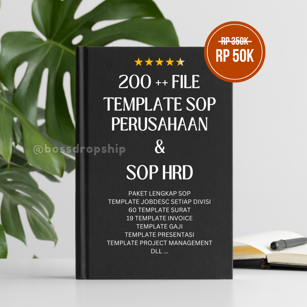 Jual Paket Lengkap SOP Perusahaan dan HRD Tools, Template jobdesc ...
