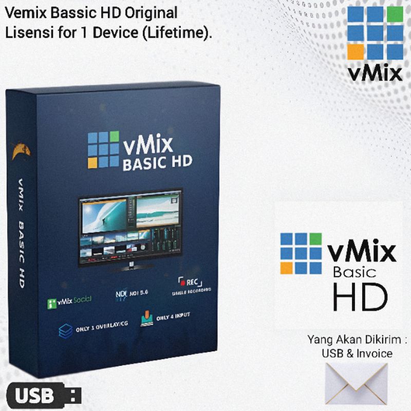 Jual Vmix Bassic HD Original Lisensi (Lifetime) | Shopee Indonesia