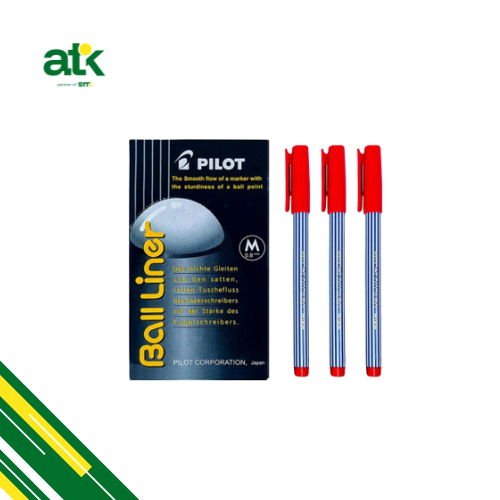 Jual Ballpoint Pilot Balliner Merah | Shopee Indonesia