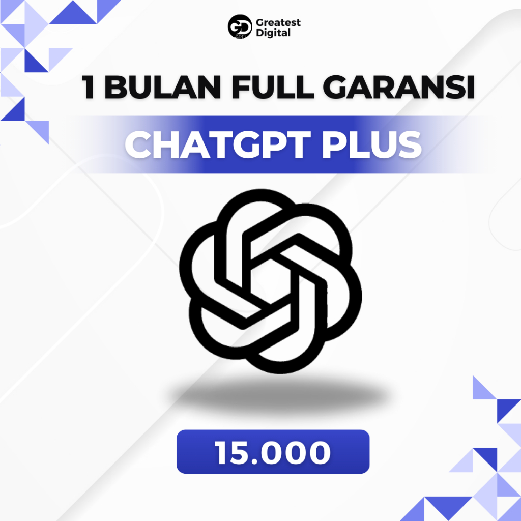 Jual ChatGPT PLUS 4.0 RESMI BERGARANSI 1 BULAN ALL DEVICE | Shopee Indonesia