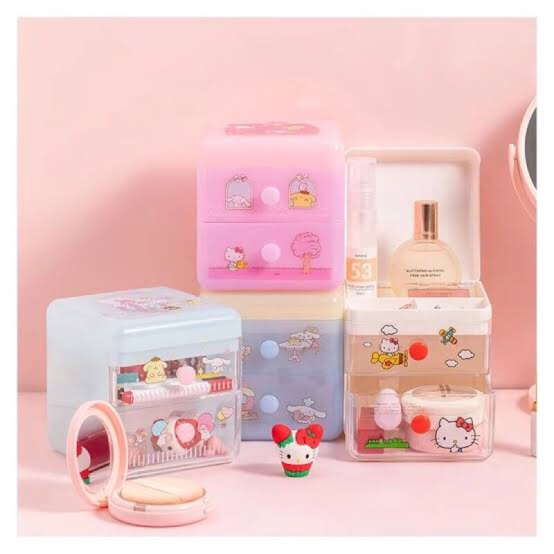Jual Miniso Sanrio Desk storage Case With Drawer / Kotak penyimpana ...