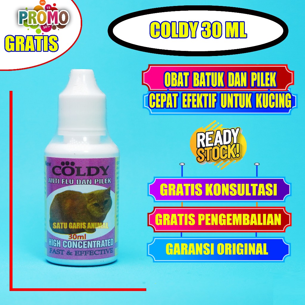 Jual AMPUH Obat Flu Kucing Sakit Pilek Ingusan Bersin Coldy Cat GARUDA ...