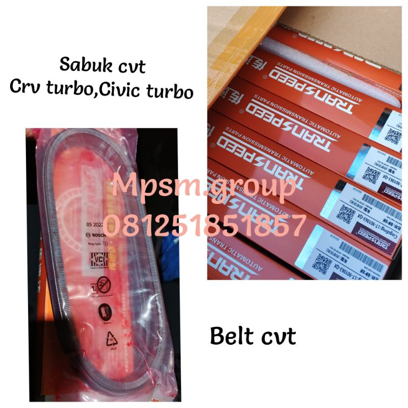 Jual BELT/SABUK BAJA CVT HONDA CIVIC,CRV,ODISSEY TURBO CRV GEN 5 ...