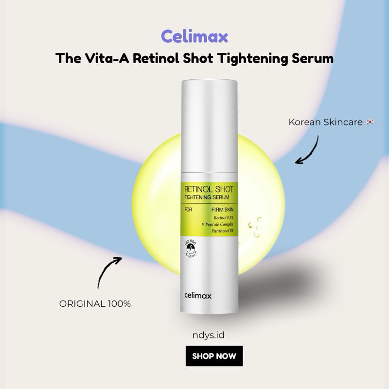 Jual [CELIMAX] The Vita-A Retinol Shot Tightening Serum 30ml | Shopee ...