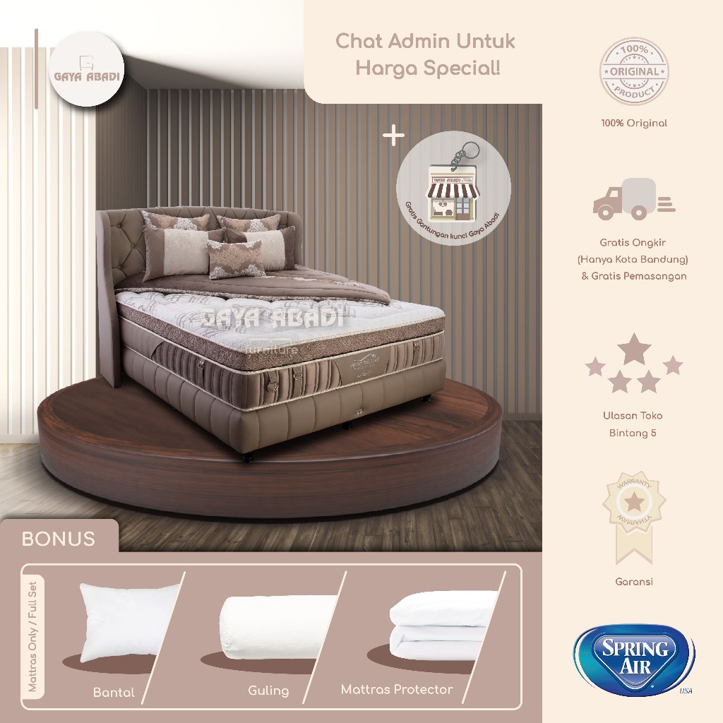 Jual Springbed Spring Air Euphoria / Kasur Spring Air Euphoria - Spring ...