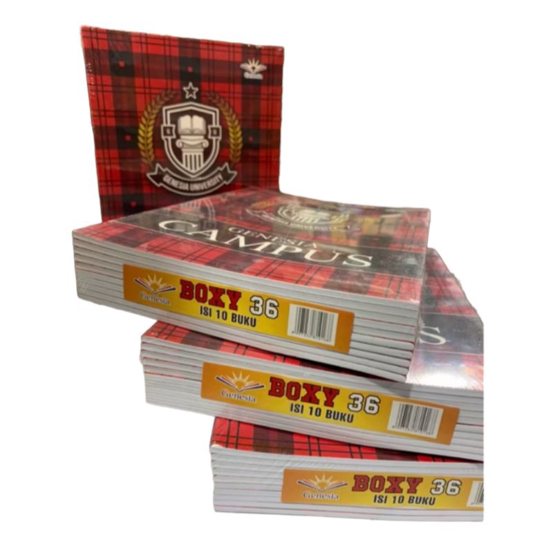 Jual Buku Tulis Campus Boxy 36 lembar 1 pack isi 10 pcs (genesia ...