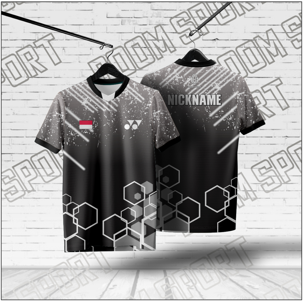 Jual JERSEY BADMINTON/BULU TANGKIS FULL PRINTING FREE CUSTOM NAMA/NOMOR/LOGO | Shopee Indonesia