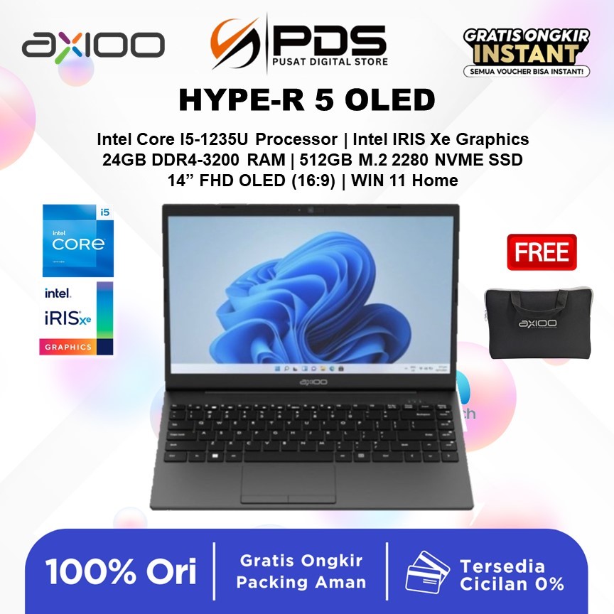 Jual Axioo Hype-R 5 Oled Intel Core I5-1235u Ram 24GB SSD 512GB ...