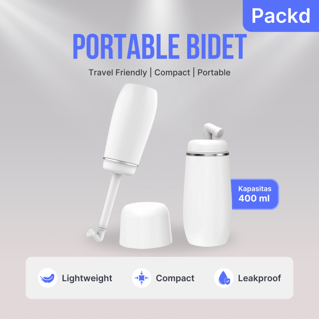 Jual PACKD Bidet Travel Compact 400ml Lightweight / Bidet Ringkas Bisa ...