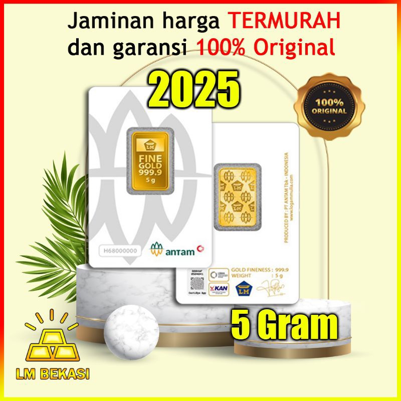 Jual LM EMAS ANTAM 5 GRAM, LOGAM MULIA TERBARU | Shopee Indonesia
