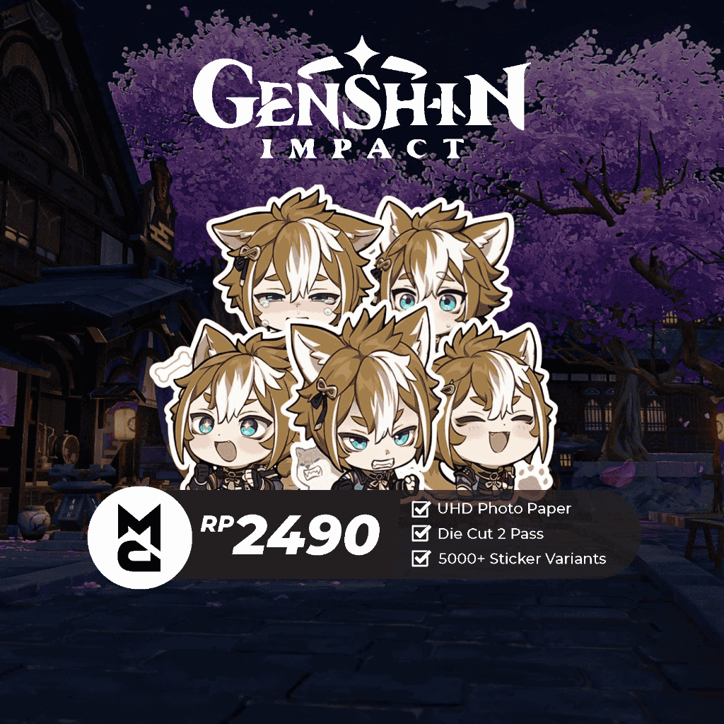 Jual Sticker Genshin Impact Gorou Sticker Anime Aesthetic Lucu Sticker ...