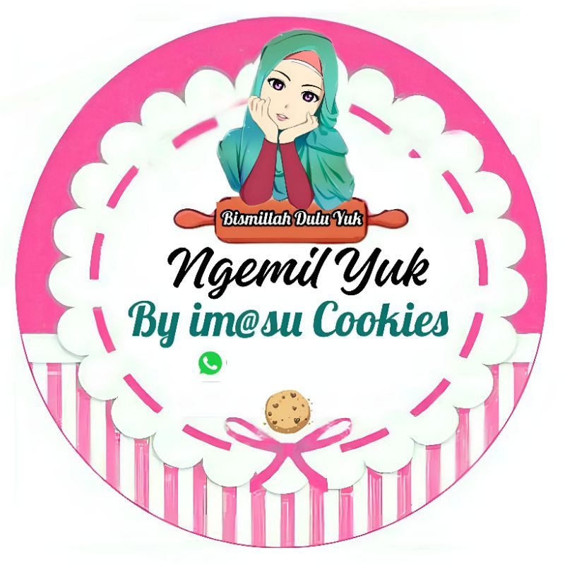 Jual Sticker label kue kering snack kue lebaran cookies roti cemilan ...