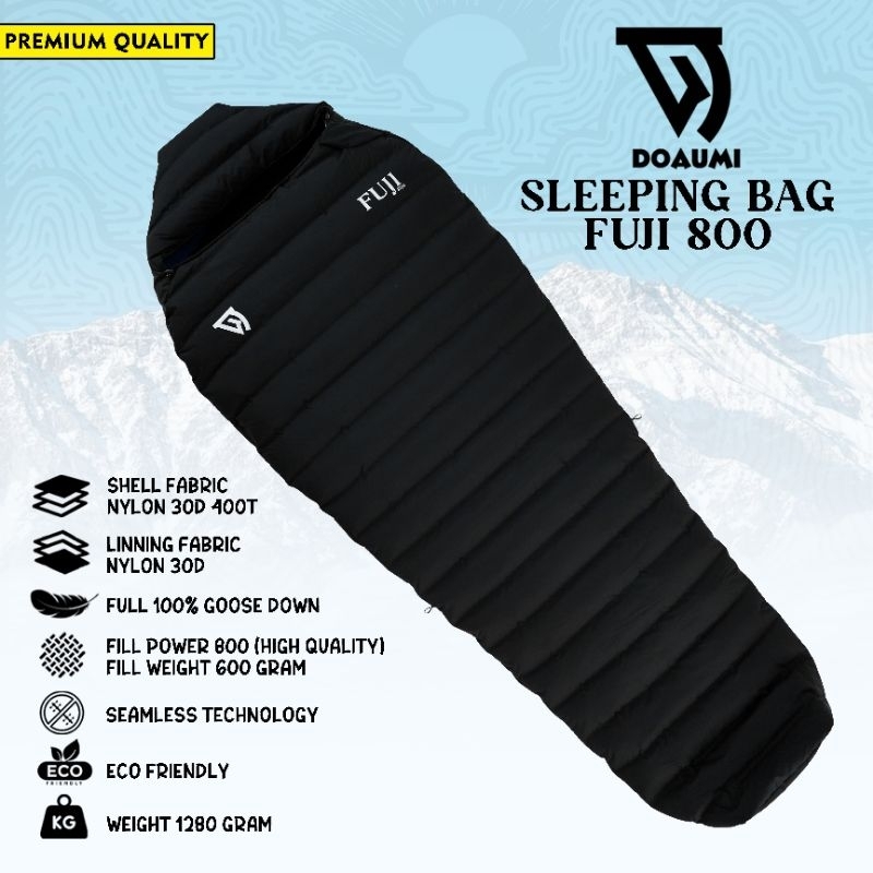 Jual SLEEPING BAG BULU ANGSA DOAUMI FUJI 800 ULTRALIGHT GOOSE DOWN ...