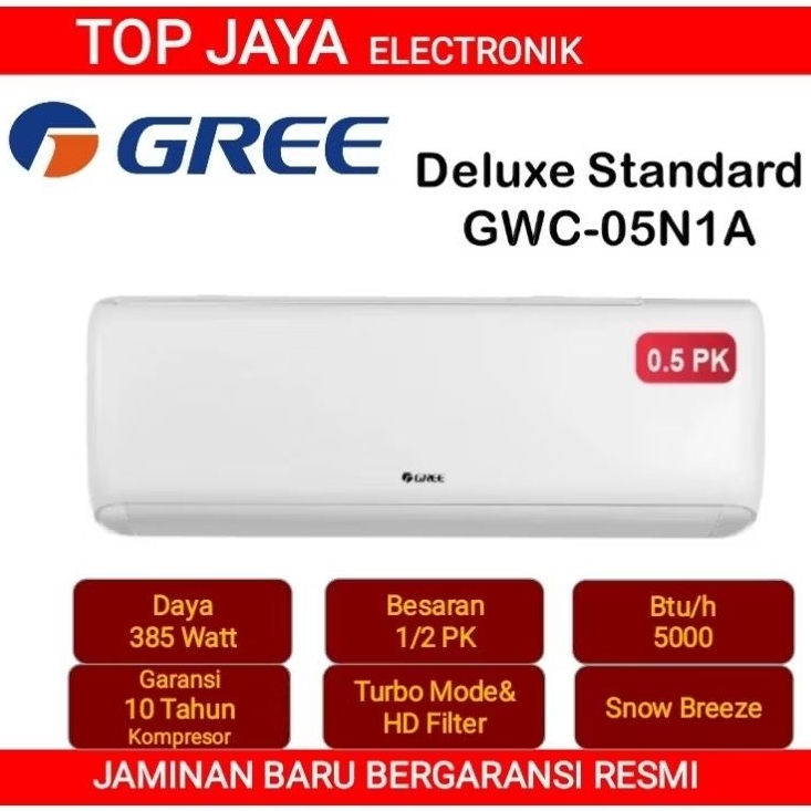 Jual AC GREE 1/2 PK/GREE AC 1/2PK BARU BERGARANSI RESMI | Shopee Indonesia