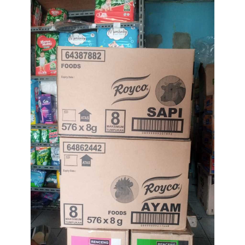 Jual ROYCO SAPI / AYAM (1 dus isi 8 GRAM x 576 SACHET) | Shopee Indonesia