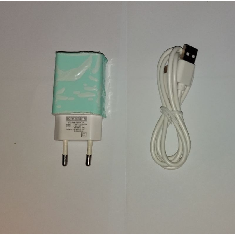 Jual Charger cas polytron 2 amper plus kaber usb/tipe C | Shopee Indonesia