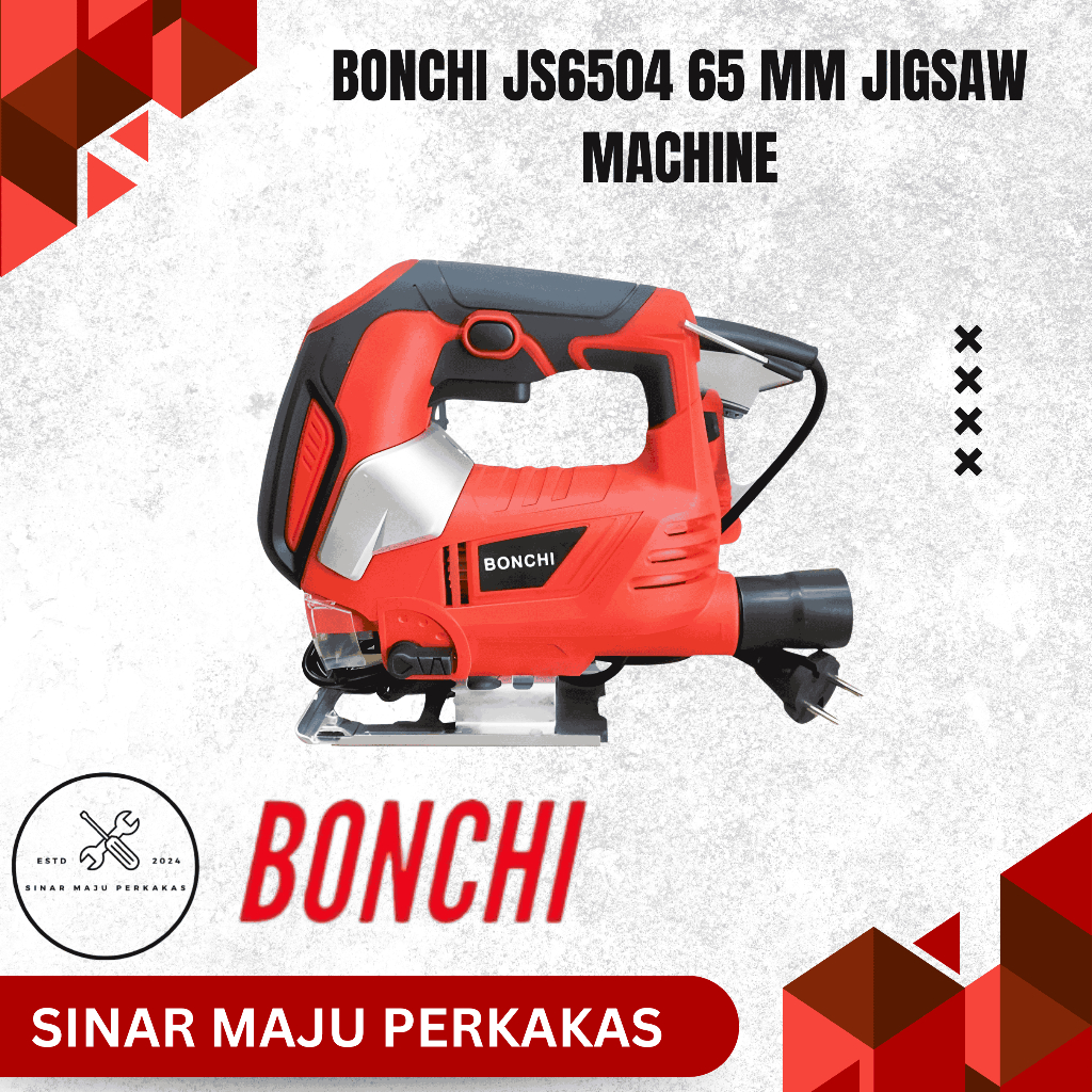 Jual BONCHI JS6504 65 MM JIGSAW MACHINE - MESIN GERGAJI JIGSAW KAYU ...