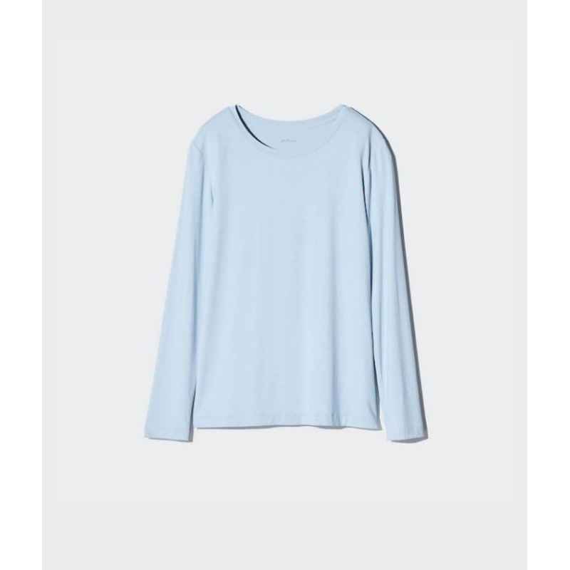 Jual UNIQLO Inner Manset Kaos Dalaman Hijab Airism Tshirt Kerah Bulat ...