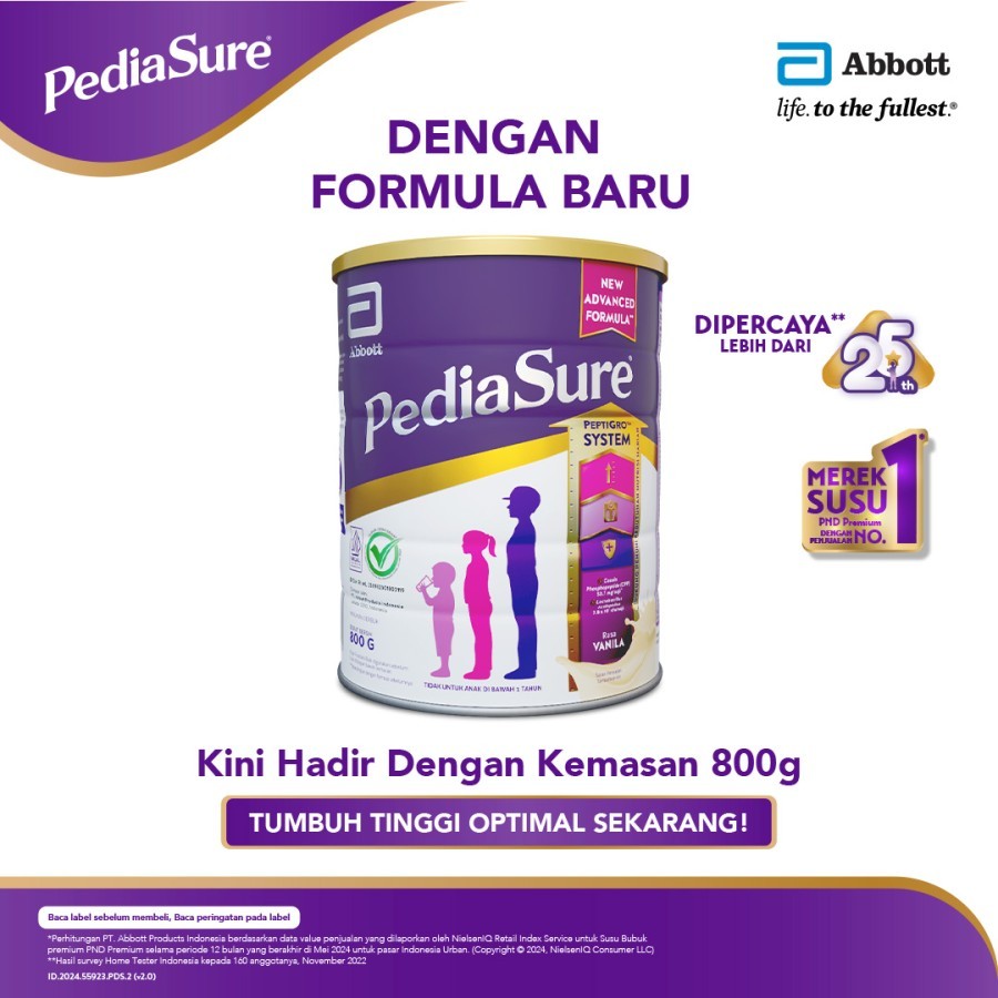 Jual PediaSure Vanila 850/800 g (1-10th) | Shopee Indonesia