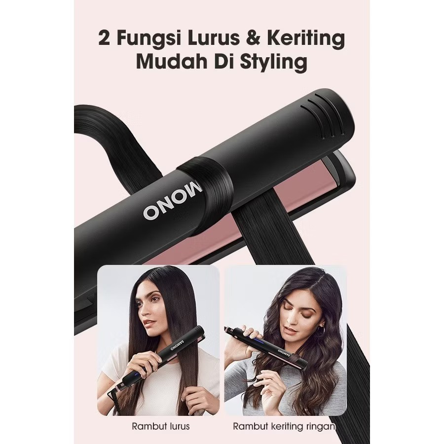 Jual SAMONO Catokan Rambut Profesional Lurus dan Keriting LED Indikator ...