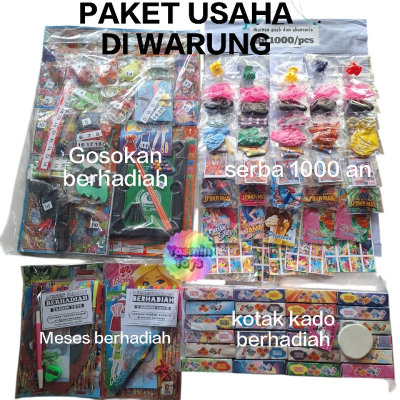 Jual PAKET USAHA UNTUK WARUNG DAPAT 5 BARANG MAINAN RENCENG DAN MAINAN ...