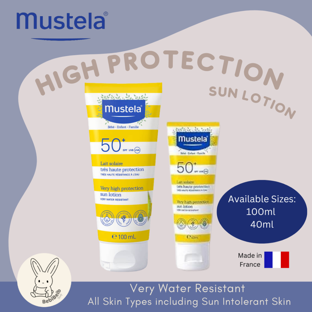 Jual Mustela High Protection Sun Lotion - SPF 50+ | Shopee Indonesia