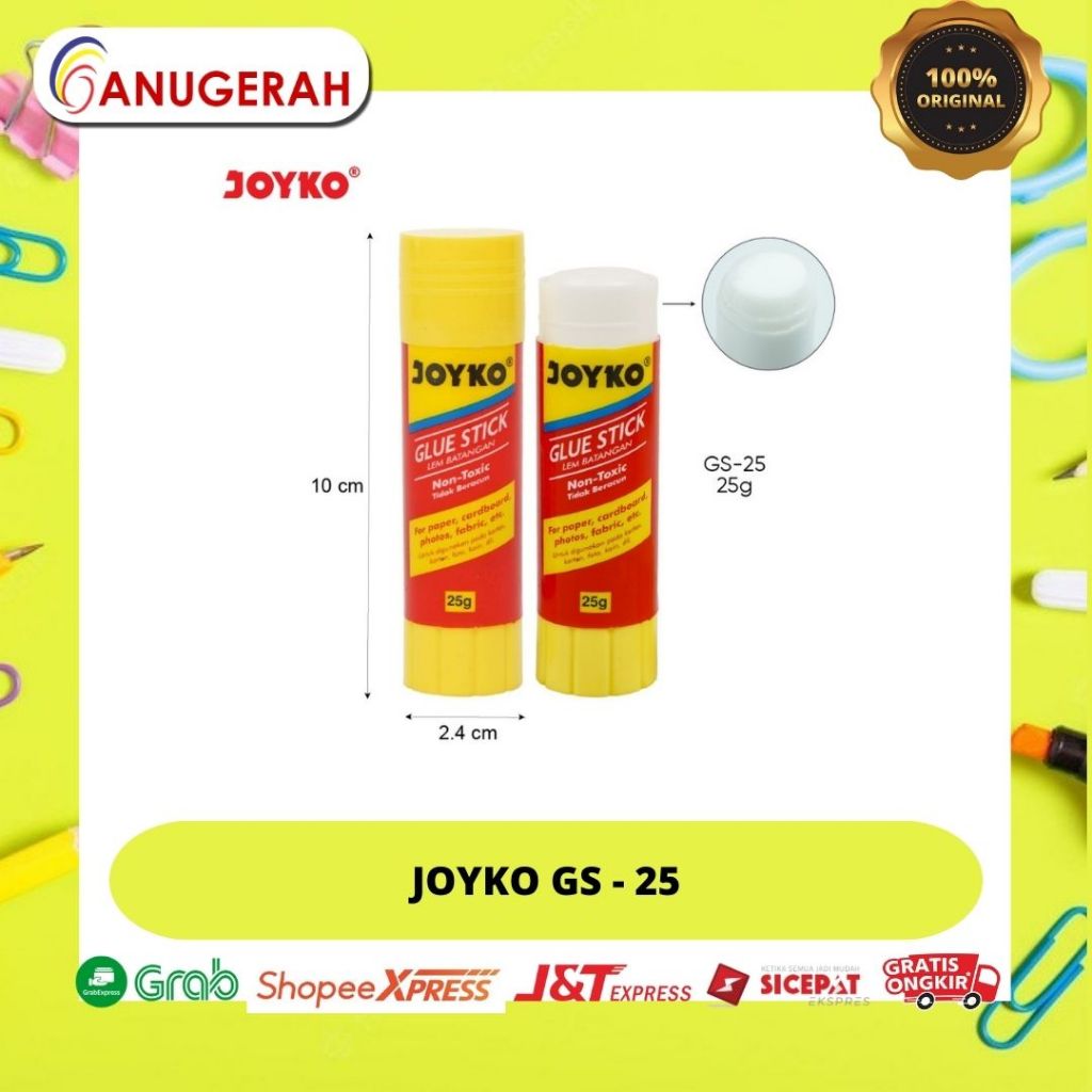 Jual JOYKO GLUE STICK / LEM KERTAS GS -25 (PCS) | Shopee Indonesia