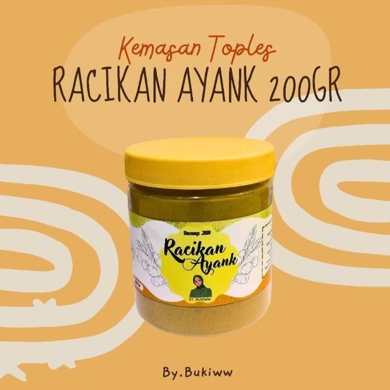 Jual RACIKAN AYANK BY BUKIW 200 GRAM KEMASAN TOPLES | Shopee Indonesia