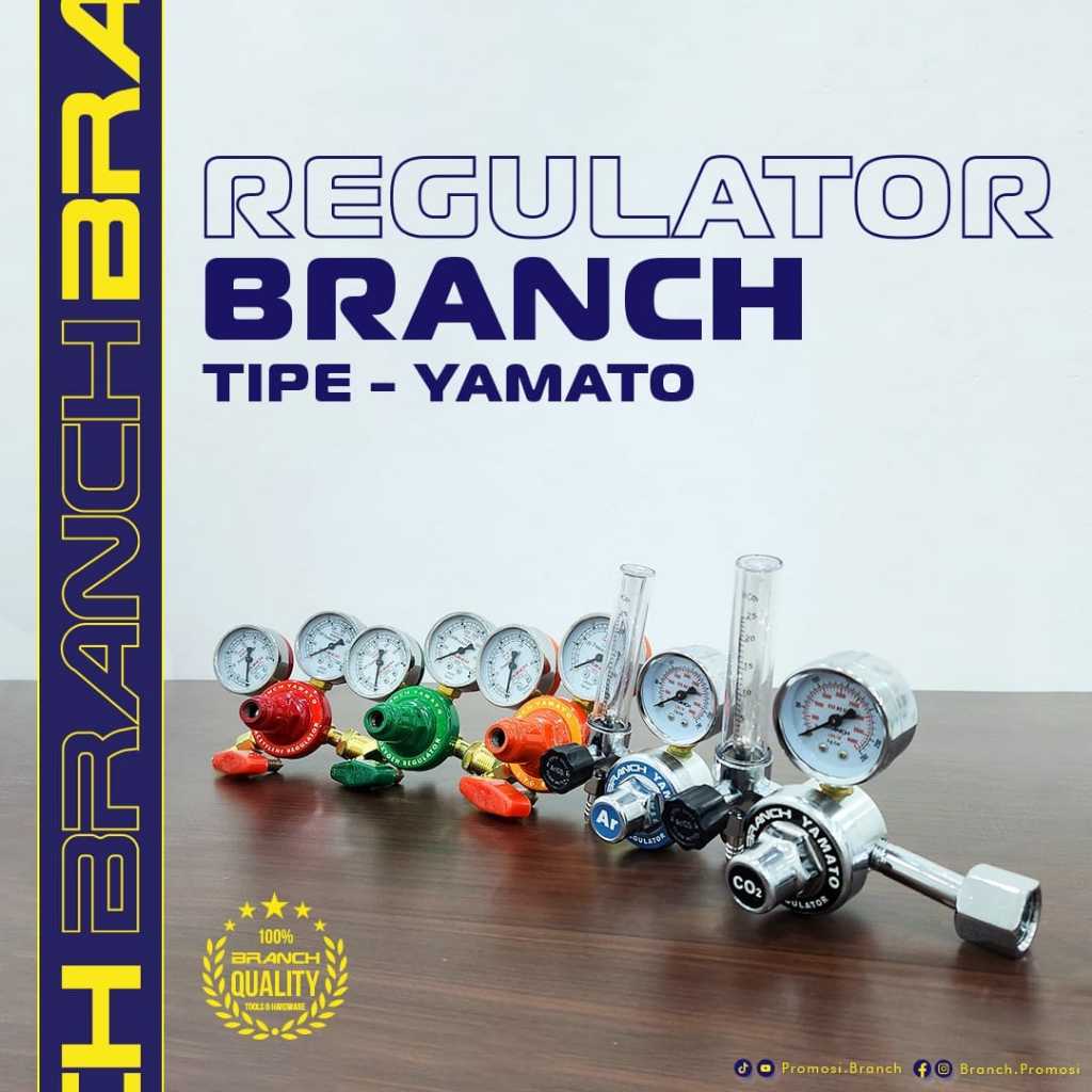 Jual Branch Yamato Regulator Oxygen, Acetylene, LPG (Propane), CO2, Argon | Shopee Indonesia