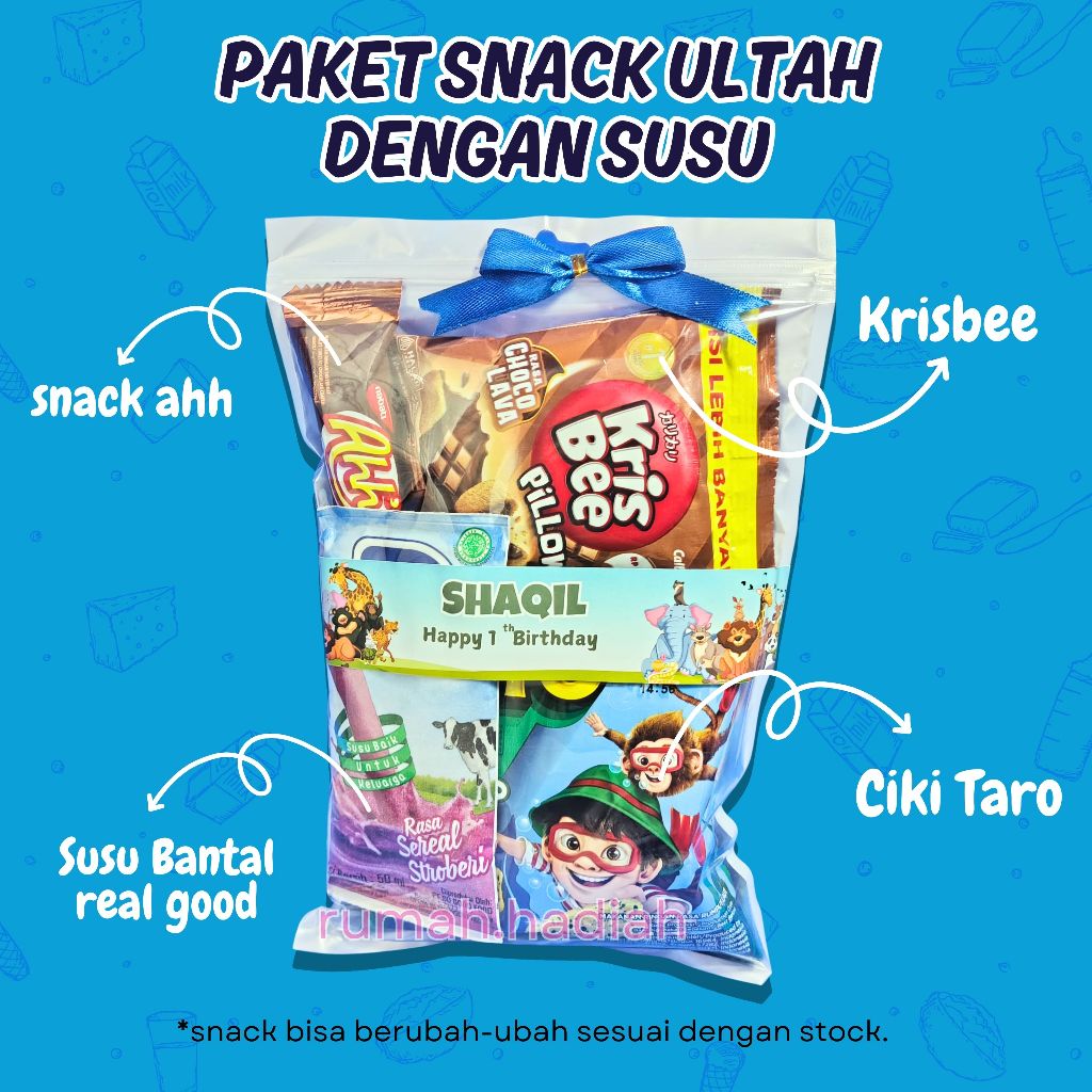Jual Paket Snack Ultah Paket Snack Susu Hampers Ulang Tahun Anak ...