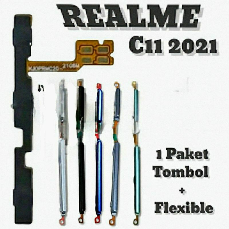 Jual Tombol Set REALME C11 2021 Original 100% Flexible On Of + Volume | Shopee Indonesia