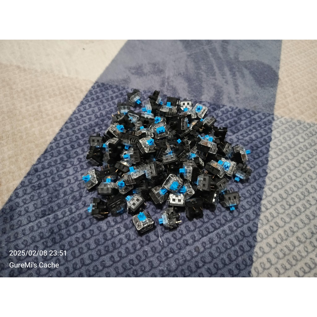 Jual KTT Content Blue Clicky Switch xxgr 3 Pin 82 Pcs Keyboard ...