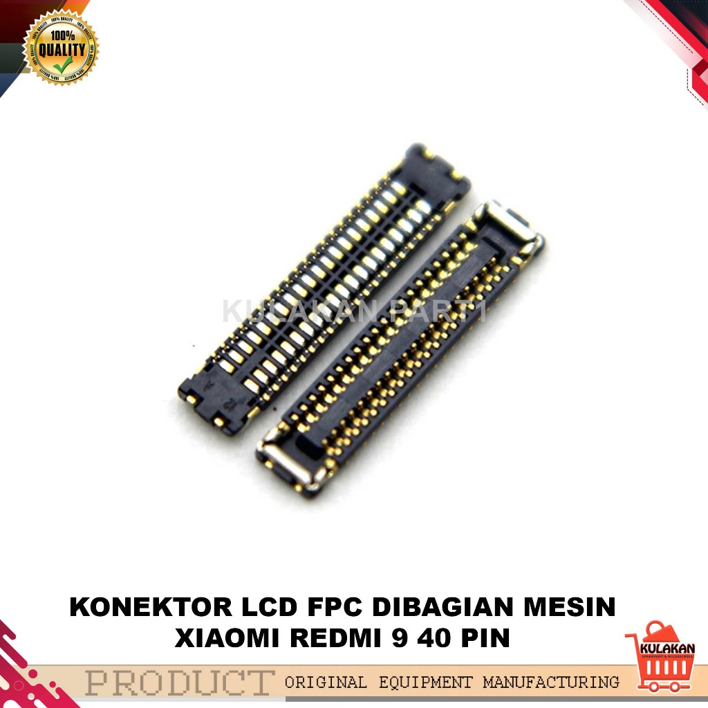Jual KONEKTOR LCD FPC DIBAGIAN MESIN XIAOMI REDMI 9 40 PIN SOKET LCD ON ...