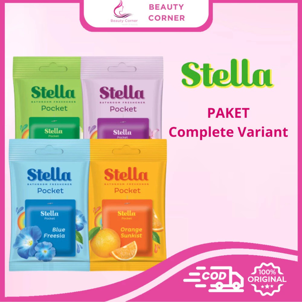 Jual [PAKET ISI 4] Stella Pocket Bathroom Complete Variant - Pengharum ...
