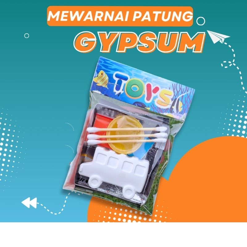 Jual paket usaha mainan edukasi DIY mewarnai gypsum 100 pcs | Shopee ...